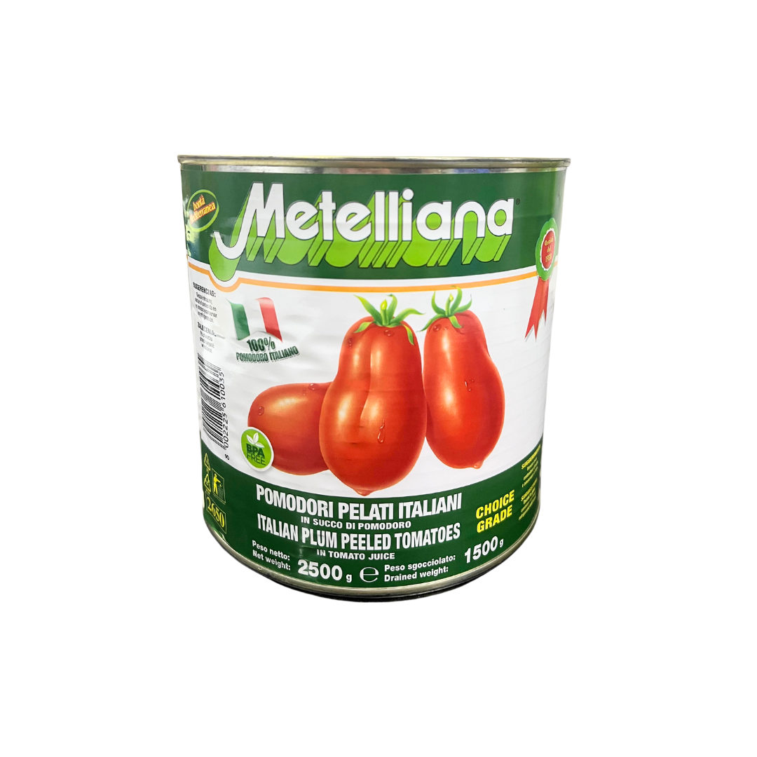 Metelliana Whole Peeled Tomatoes 2.5kg – Brera Deli and Butchery