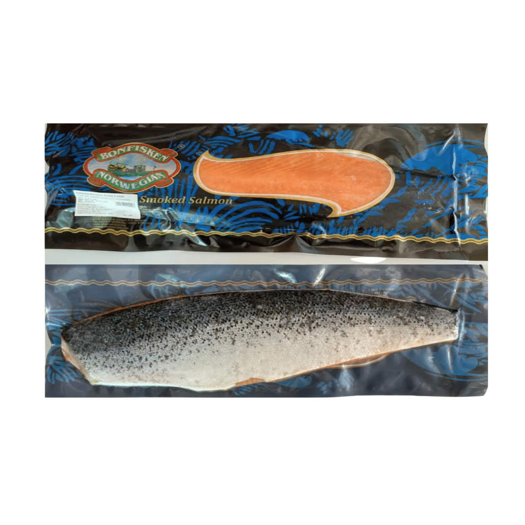Norwegian Smoked Salmon Sliced Whole Skin-on 1.5kg - Fresh & Delicious ...