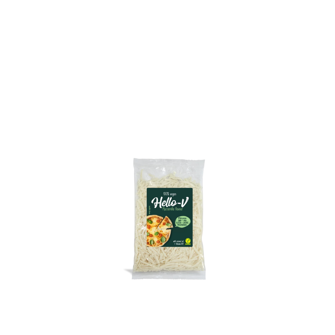 Hello V Vegan Shredded Mozzarella 200g - Plant-Based Cheese Alternative ...